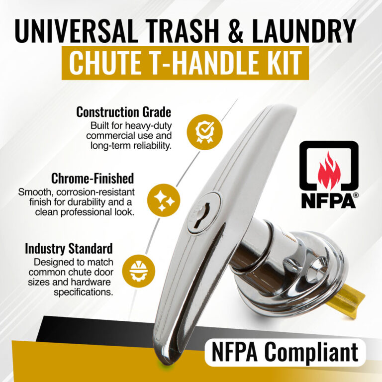 Trash Chute T Handles and Laundry Chute Door - Pro Chutes