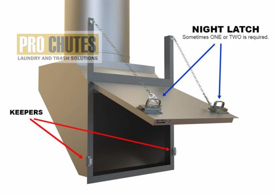 Chute Night Latch Keeper For Hopper Discharge - Pro Chutes
