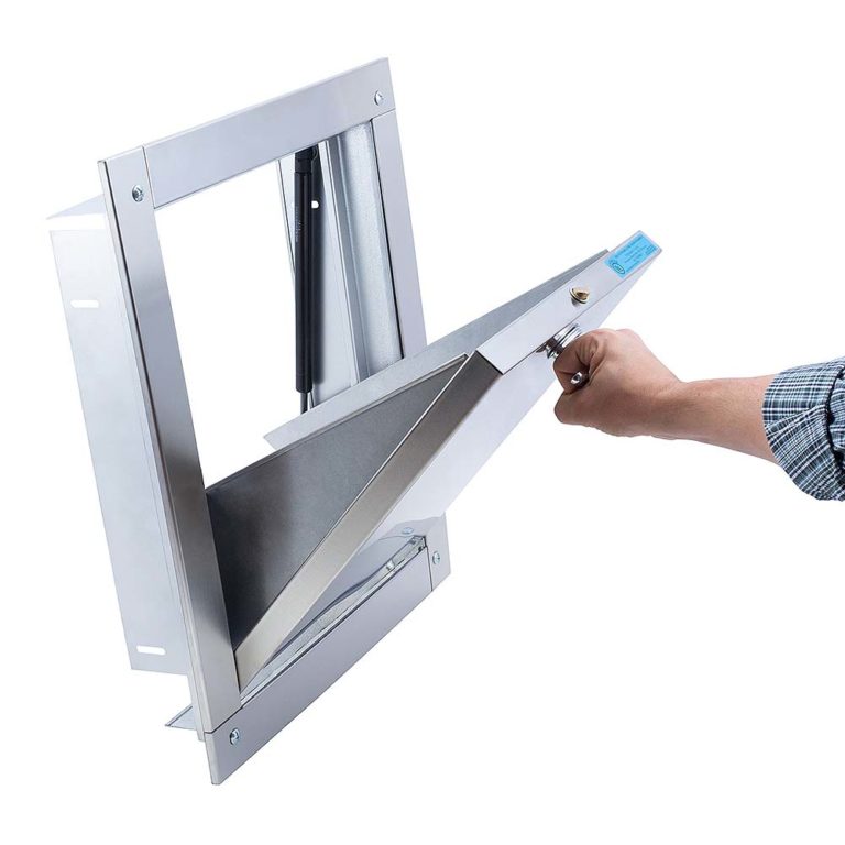 15 x 18 Trash Chute Doors - Stainless Steel Bottom Hinged Fire Rated ...