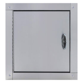 18 x 18 Laundry & Trash Chute Doors - Stainless Steel Side Hinged Fire ...