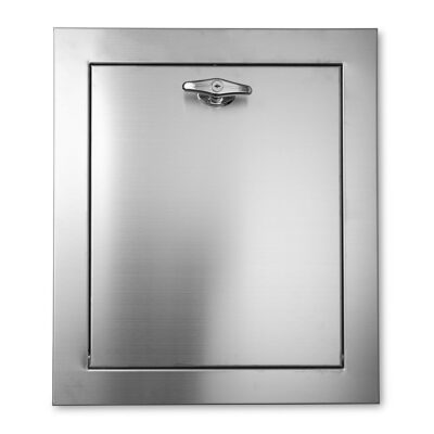 15 x 18 Trash Chute Doors - Universal - Stainless Steel Bottom Hinged ...