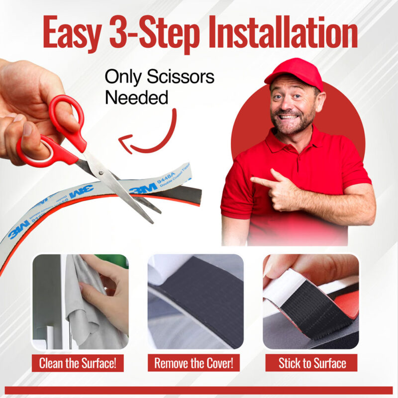 Intumescent Smoke Seal - 9 Foot Long Graphite & Rubber Composite ...