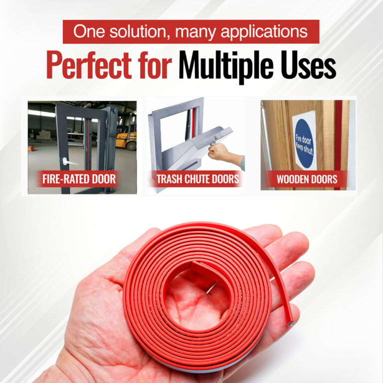 Intumescent Smoke Seal - 9 Foot Long Graphite & Rubber Composite ...