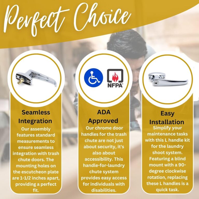 Trash Chute ADA L Handles and Laundry Chute Door - Pro Chutes